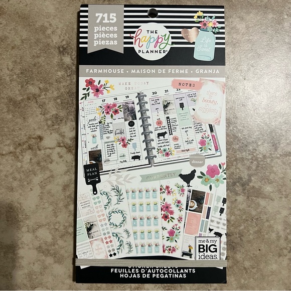 The Happy Planner | Office | The Happy Planner Sticker Book Farmhouse ...